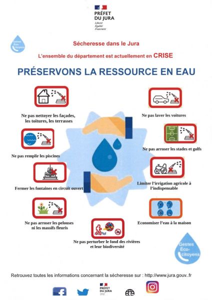 Arrêté préfectoral restriction provisoire des usages de l'eau - Morbier ... Arrêté préfectoral restriction provisoire des usages de l'eau - Morbier ...